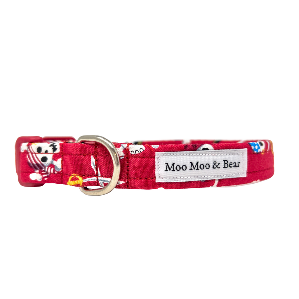 Ahoy me heartiest pirate dog collar and lead – Moo Moo and Bear